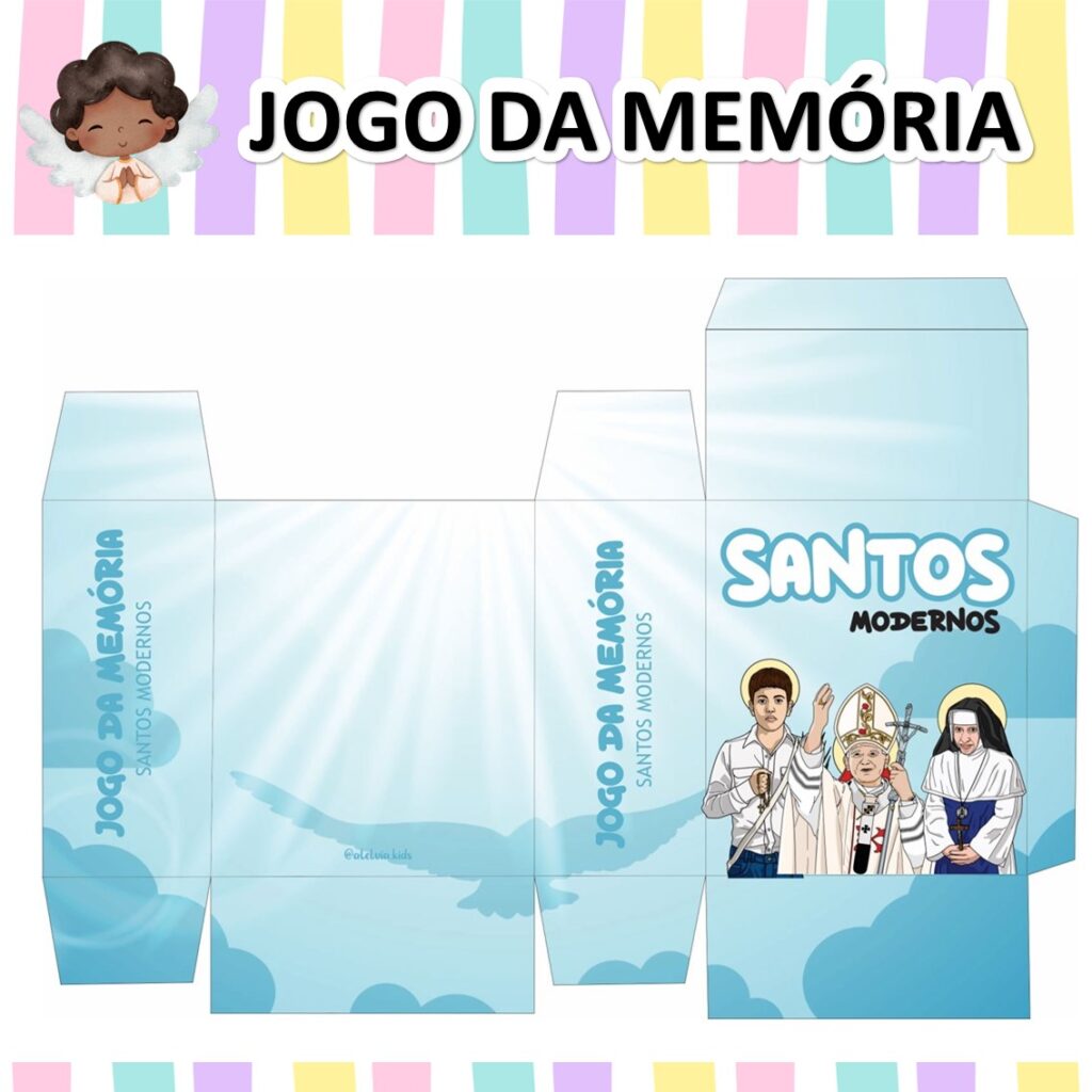JOGO DA MEMÓRIA – SANTOS CATÓLICOS – Aleluia Kids – Catequese que Encanta e Evangeliza