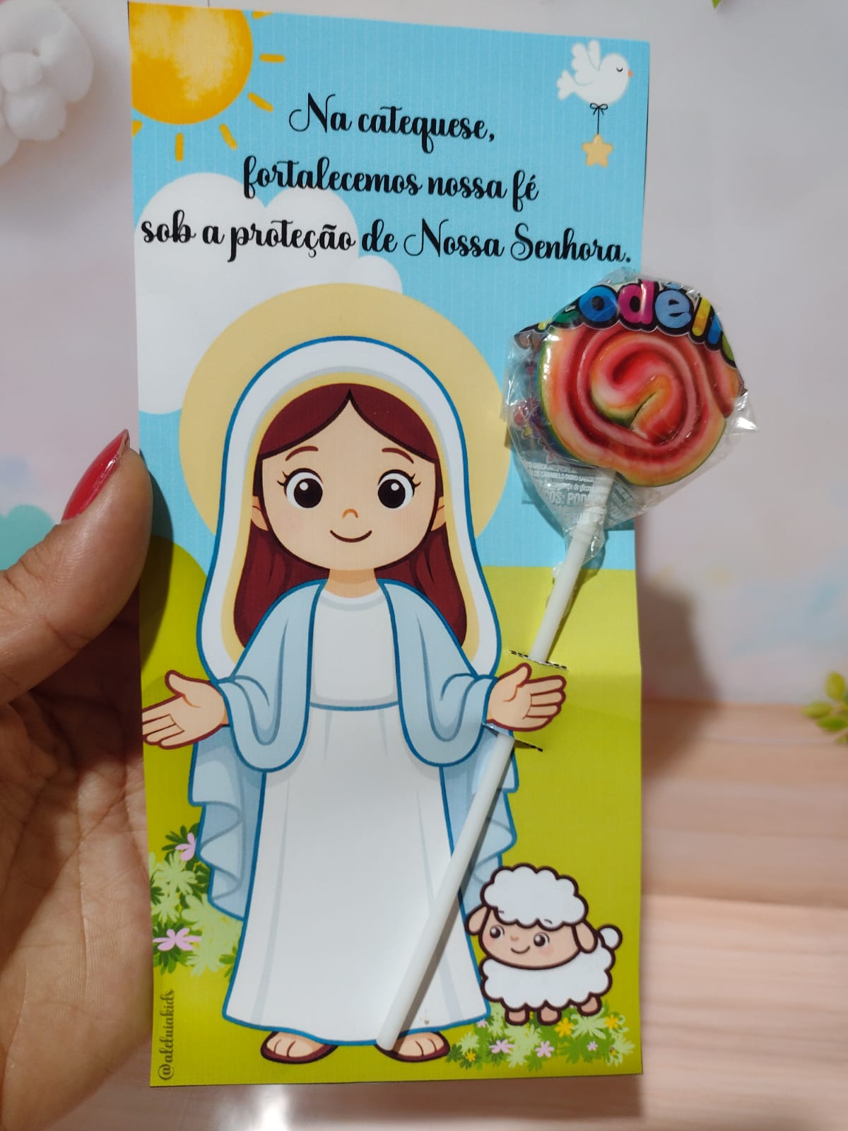 LEMBRANCINHA – CARTÃO PIRULITO – Aleluia Kids – Catequese que Encanta e ...